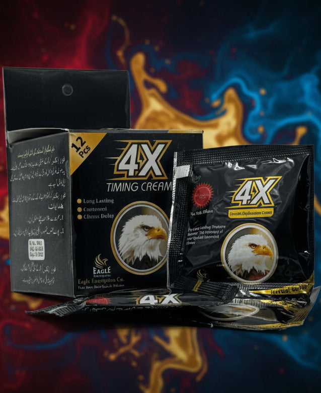 4X Cream - Delay Cream with 12 Condoms – www.viga.pk