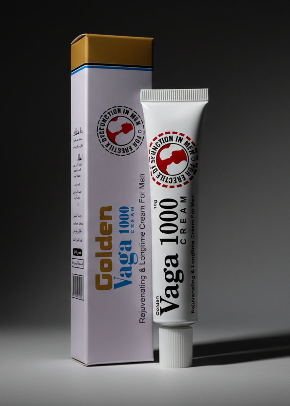 Golden Vaga 1000 Delay Cream - Rejuvenating Longtime Cream – www.viga.pk