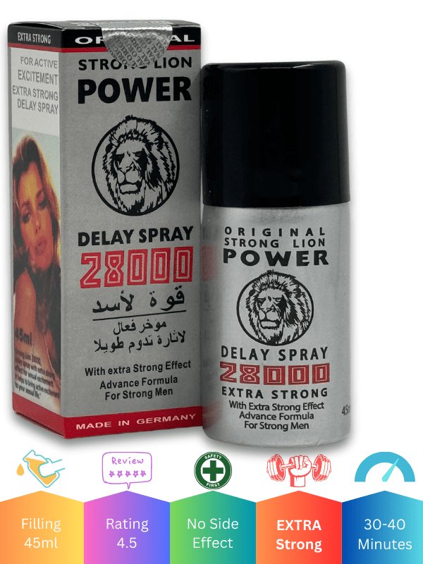 Strong Lion Power Delay Spray - 28000 Extra Strong Effect – www.viga.pk