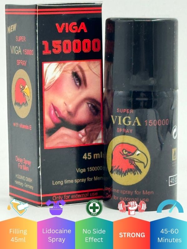 Super Viga 150000 Delay Spray 45ML - New Super Viga 150000 – www.viga.pk