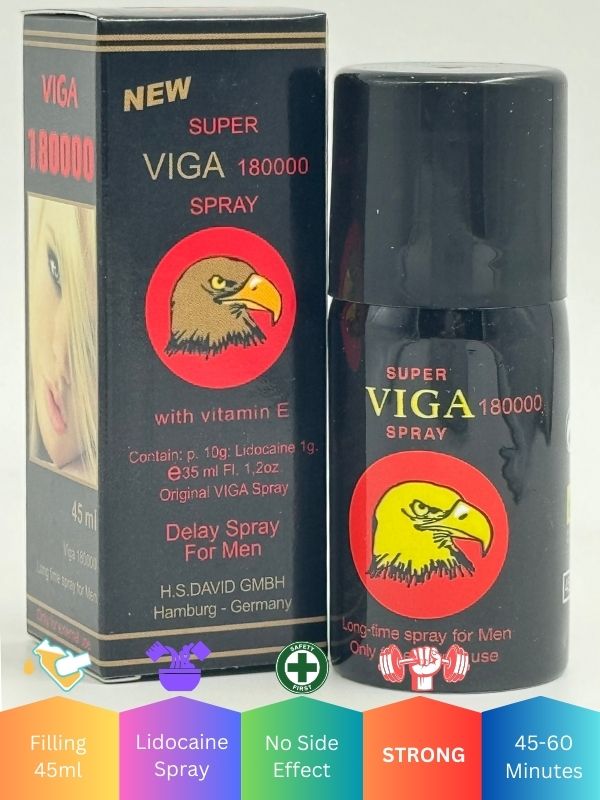 Viga 180000 Delay Spray For Men 45ML – www.viga.pk
