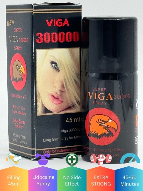 Super Viga 300000 Delay Spray For Men 45ML – www.viga.pk